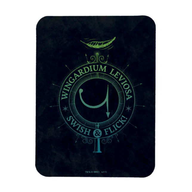 Harry Potter Spell | Wingardium Leviosa Graphic Magnet | Zazzle
