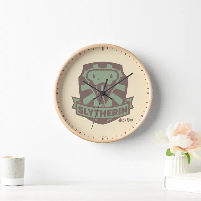 HARRY POTTER™ | Summer Magic SLYTHERIN™ Crest Clock | Zazzle