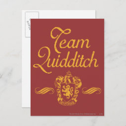 Harry Potter | Team QUIDDITCH™ Postcard | Zazzle