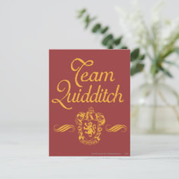 Harry Potter | Team QUIDDITCH™ Postcard | Zazzle