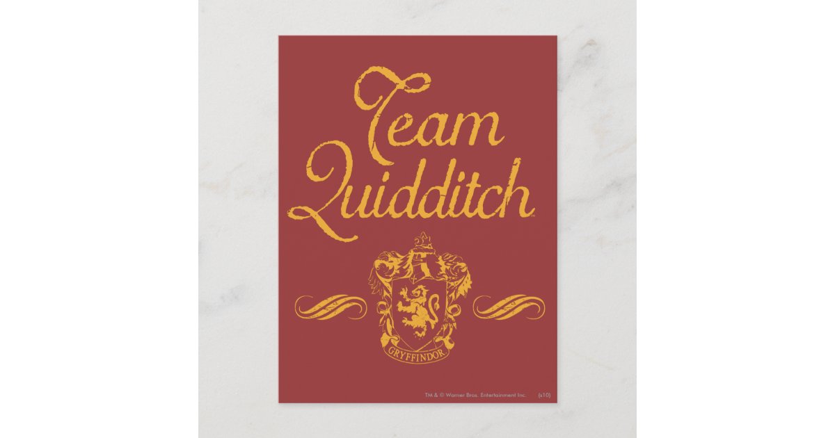 Harry Potter | Team QUIDDITCH™ Postcard | Zazzle