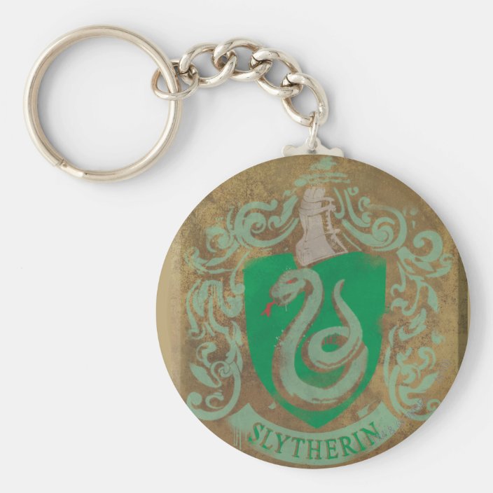 Harry Potter | Vintage Slytherin Keychain | Zazzle.com
