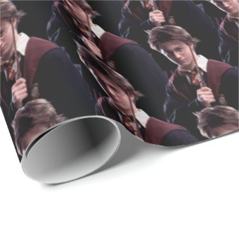 Harry Potter Wand Raised Wrapping Paper | Zazzle