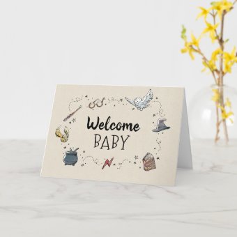 HARRY POTTER™ Welcome Baby Congratulations Card | Zazzle