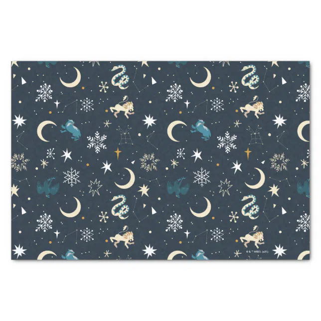 Harry Potter | Winter Constellation Pattern Tissue Paper | Zazzle