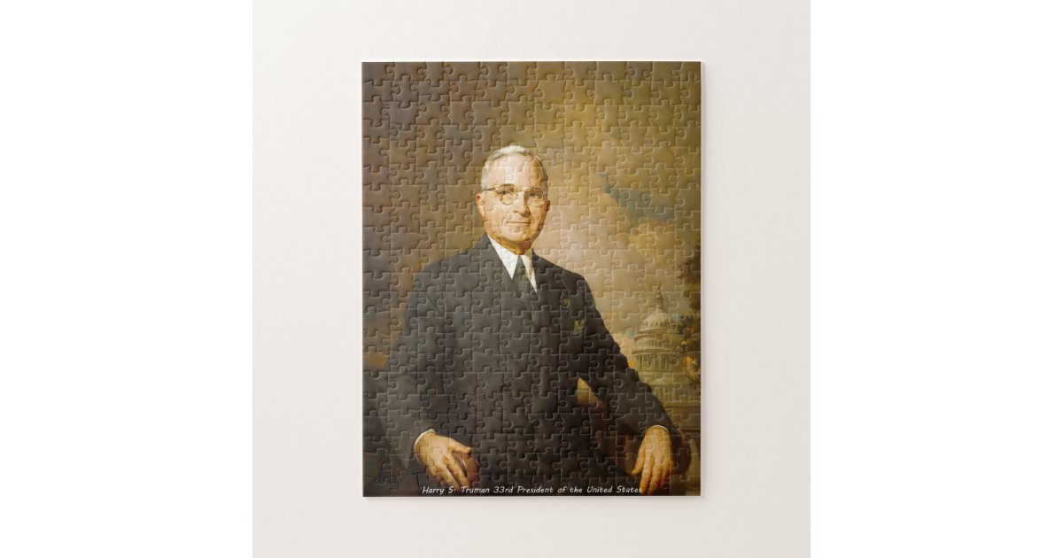 Harry S. Truman 33rd President Jigsaw Puzzle | Zazzle