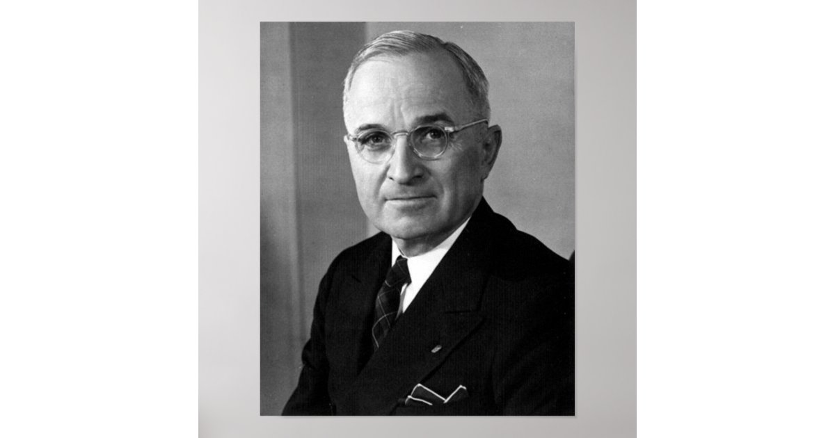Harry S. Truman 33rd President Poster | Zazzle