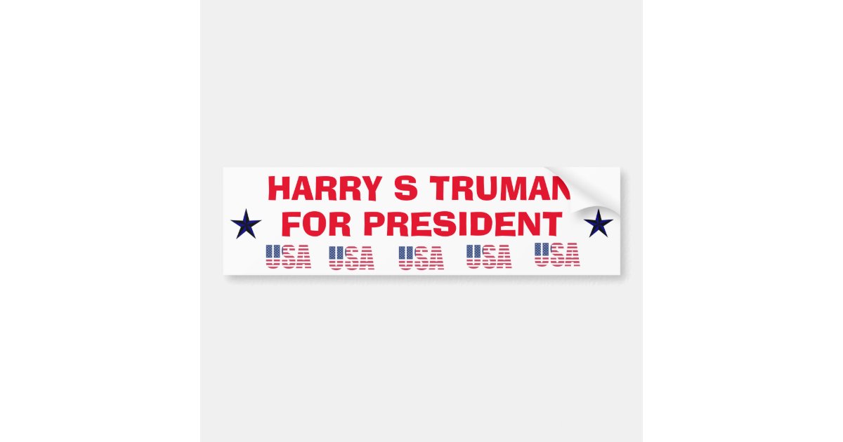Harry Truman for President Sticker | Zazzle