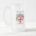 HARTLEY FAMILY CREST - HARTLEY COAT OF ARMS FROSTED GLASS BEER MUG | Zazzle