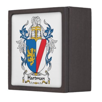 Hartman Family Crest Gift Box | Zazzle