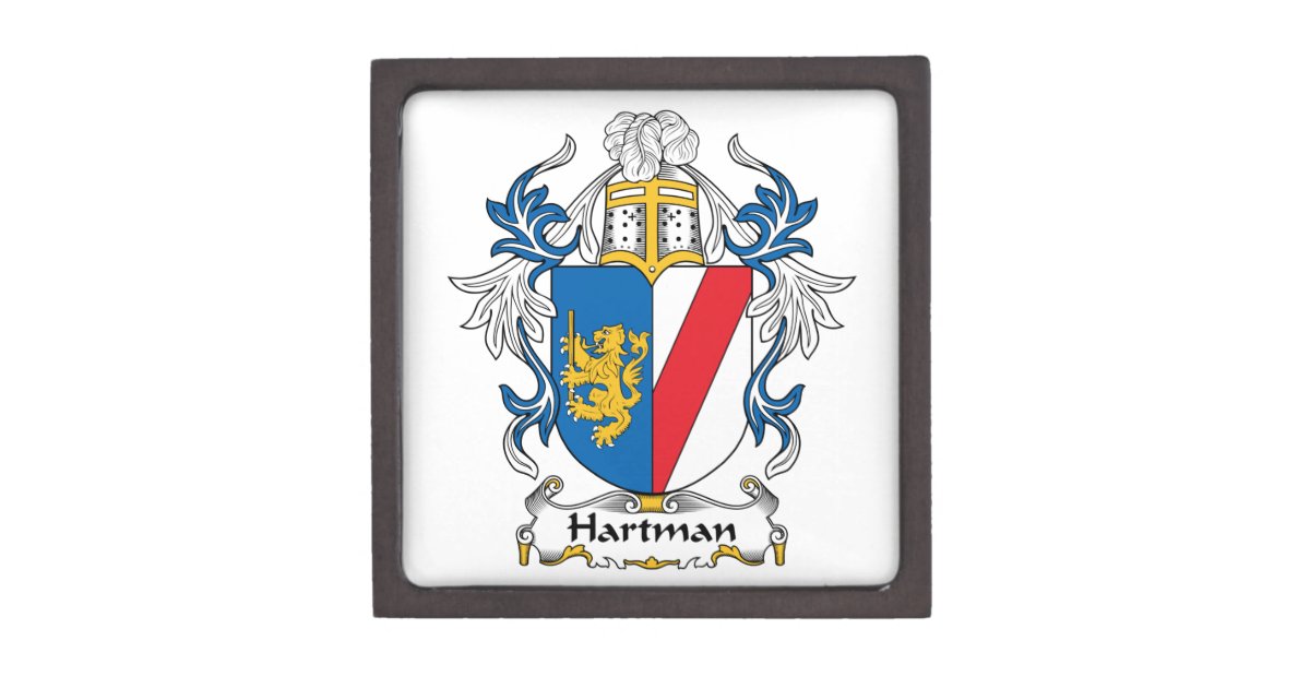 Hartman Family Crest Gift Box | Zazzle