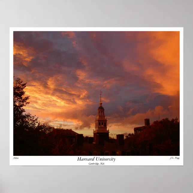 Harvard University, 2004, by J.L. Pegg Poster | Zazzle