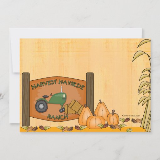 Harvest Hayride Party Invitation | Zazzle