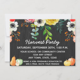 Harvest Party Invitation | Zazzle