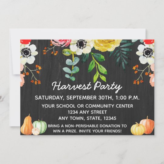 Harvest Party Invitation | Zazzle.com