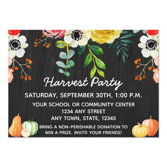 Harvest Party Invitation | Zazzle.com