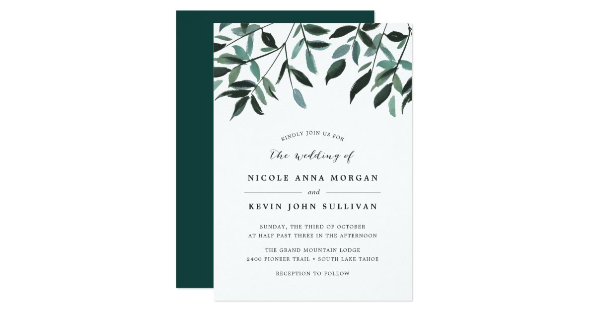 Harvest Sage Wedding Invitation | Zazzle.com