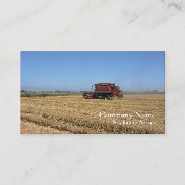Harvester business card | Zazzle