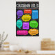 Hashtag Classroom Rules Poster | Zazzle