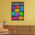 Hashtag Classroom Rules Poster | Zazzle