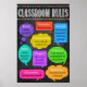 Hashtag Classroom Rules Poster | Zazzle