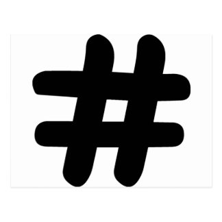 Hashtag Cards | Zazzle