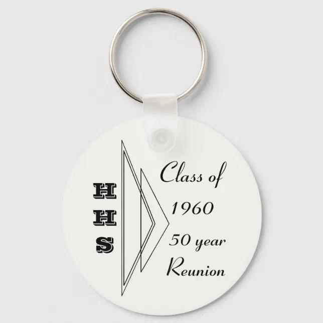 Hastings class of 1960 50 year reunion keychain | Zazzle
