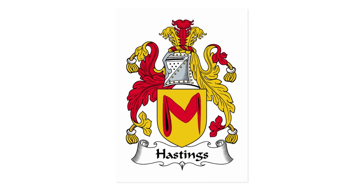 Hastings Family Crest Postcard | Zazzle.com