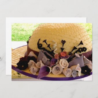 Hat shaped invitations | Zazzle