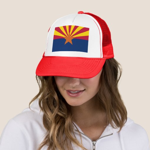 Hat with Flag of Arizona State - USA | Zazzle