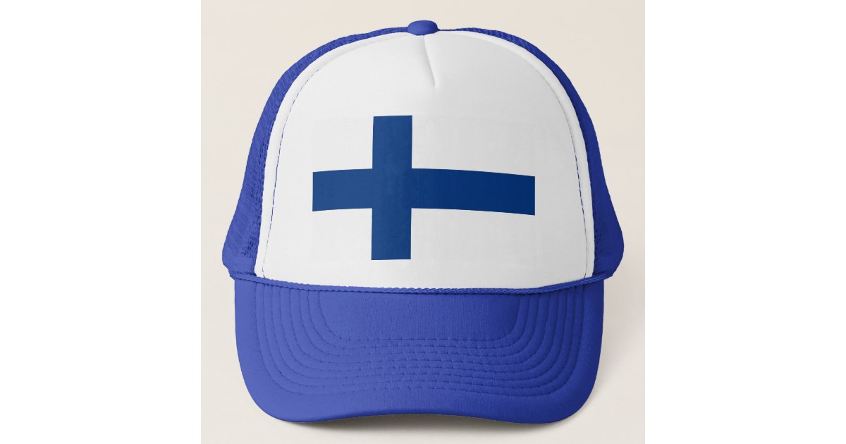 Hat with Flag of Finland | Zazzle