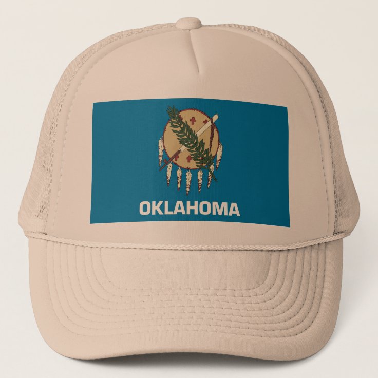 Hat with Flag of Oklahoma State - USA | Zazzle