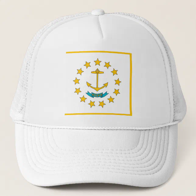 Hat with Flag of Rhode Island State - USA | Zazzle