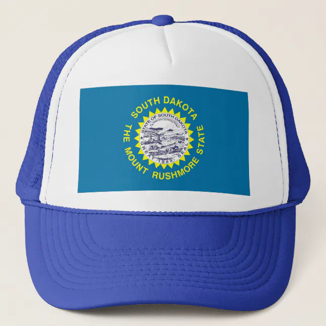 Hat with Flag of South Dakota State - USA | Zazzle