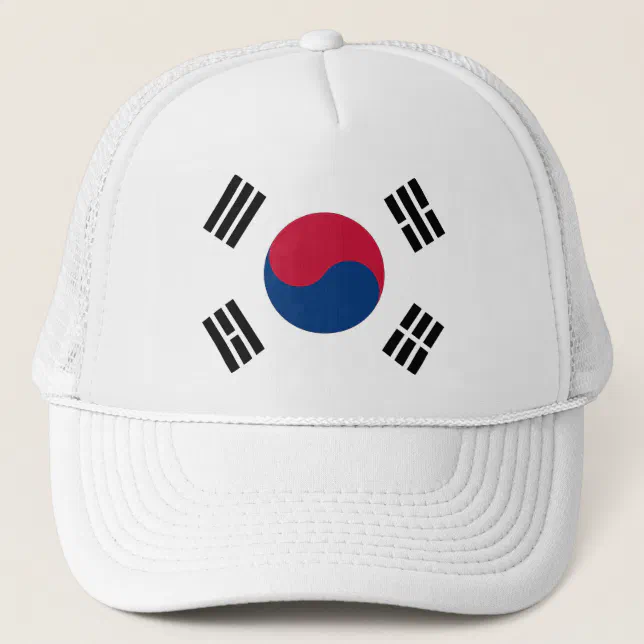 Hat with Flag of South Korea | Zazzle