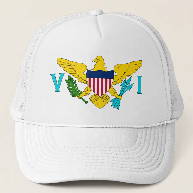 Hat with Flag of Virgin Islands - USA | Zazzle