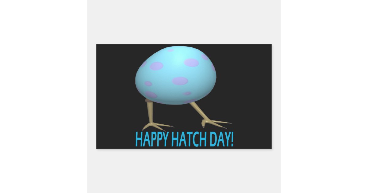 Hatch Day Rectangular Sticker | Zazzle