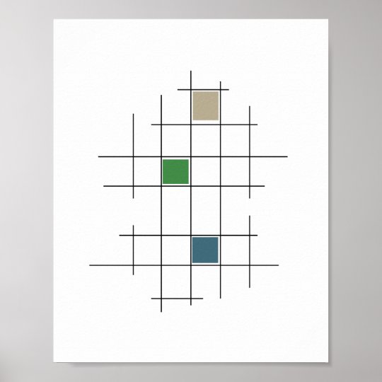 Hatch Mid Century Modern Retro Poster | Zazzle.com