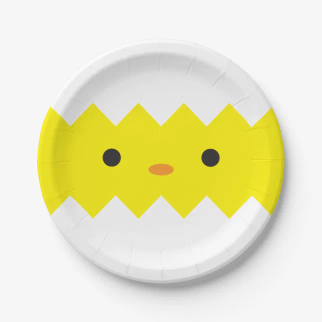 Hatched Chick Paper Plates | Zazzle
