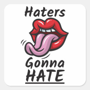 Hater Stickers | Zazzle