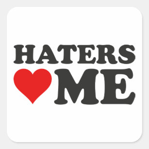 Hater Stickers | Zazzle