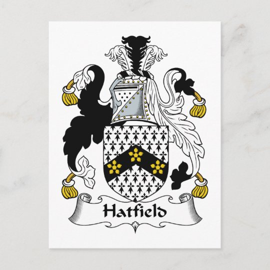 Hatfield Family Crest Postcard | Zazzle.com