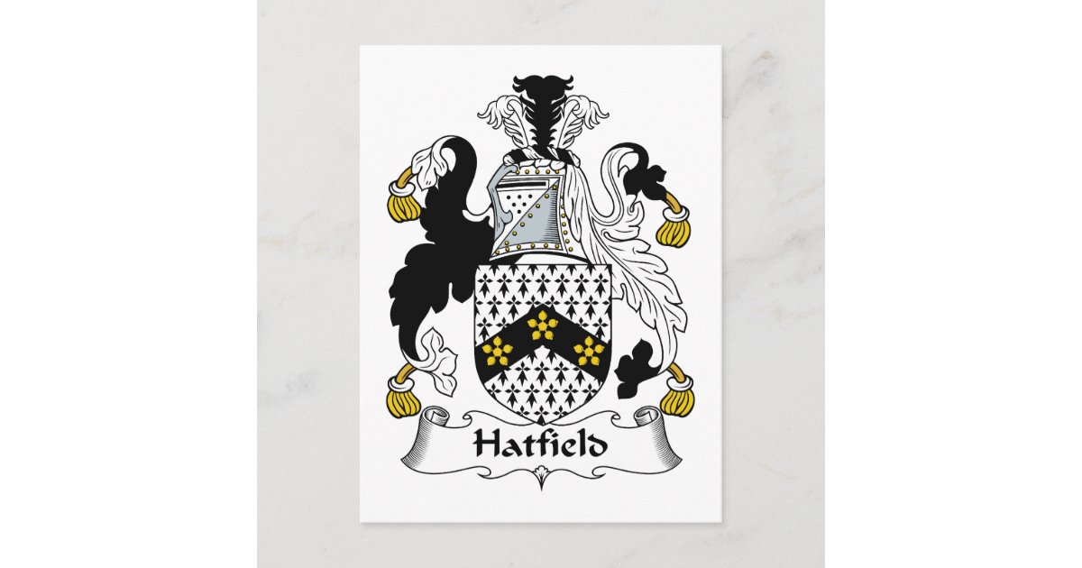 Hatfield Family Crest Postcard | Zazzle