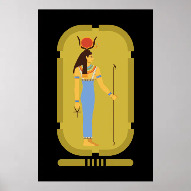 Hathor Egyptian Ancient Goddess Poster | Zazzle