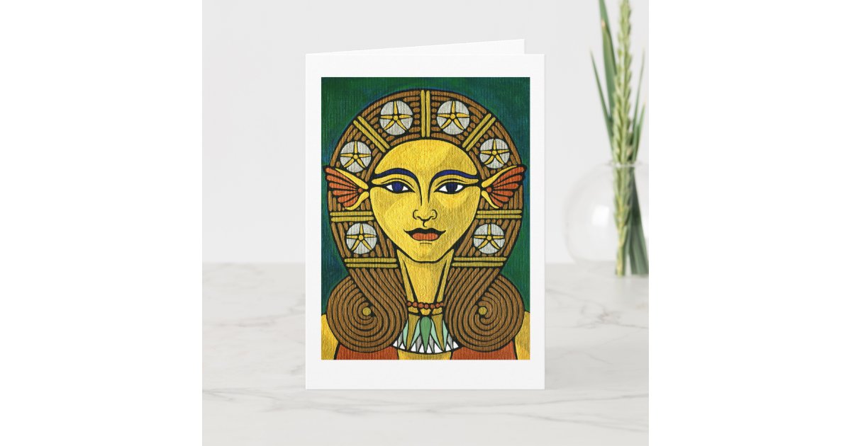 Hathor Greeting Card | Zazzle