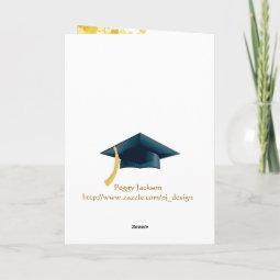 Hats Off to the Grad! Card | Zazzle
