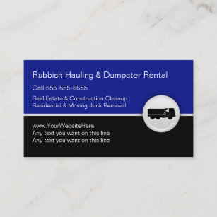 Dumpster Business Cards - Business Card Printing | Zazzle