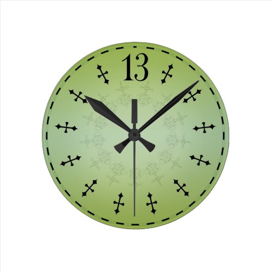 Haunted 13th Hour Clock | Zazzle.com