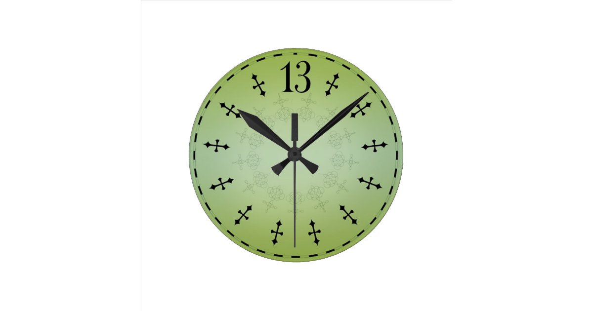 Haunted 13th Hour Clock | Zazzle