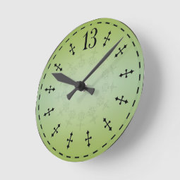 Haunted 13th Hour Clock | Zazzle
